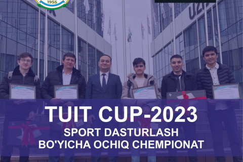 TUIT CUP-2023 SPORT DASTURLASH BO'YICHA OCHIQ CHEMPIONAT. - Ташкентский ...