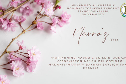 NAVRO‘Z SAYLIGA MARHAMAT! - Muhammad al-Xorazmiy nomidagi Toshkent ...